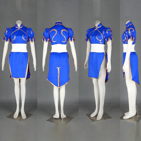 Chun-Li Halloween Suit Street Fighter Cosplay Costume Four Colors ...