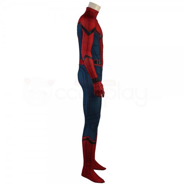 Spider-Man 3D Spandex Jumpsuit Captain America Civil War Cosplay ...