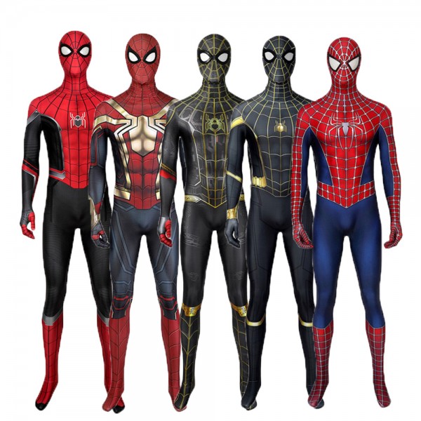 2023 Peter Parker Jumpsuit Spider Man Halloween Party Suit Outfits ...