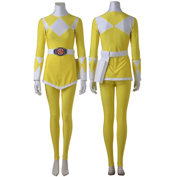 Boy Ptera Ranger Costume Yellow Morphin Power Rangers Cosplay Suit For ...
