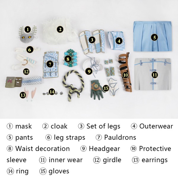 Link Mystic Costume The Legend of Zelda Tears of the Kingdom Cosplay ...