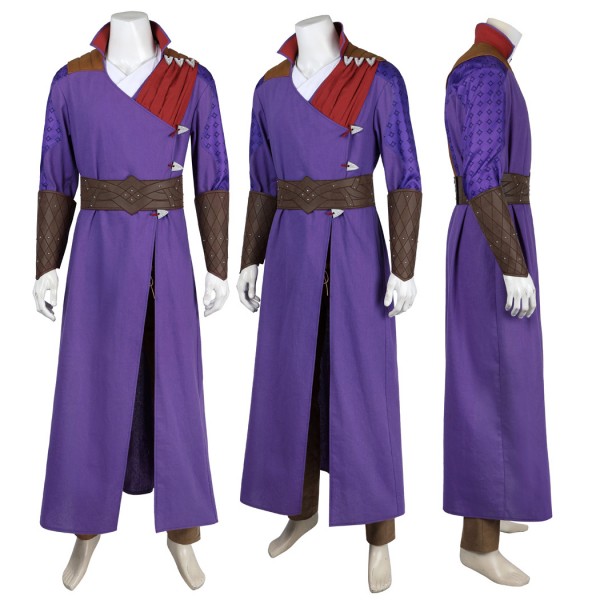 BG3 Gale Costumes Baldurs Gate Cosplay Suit Purple Halloween Outfit ...