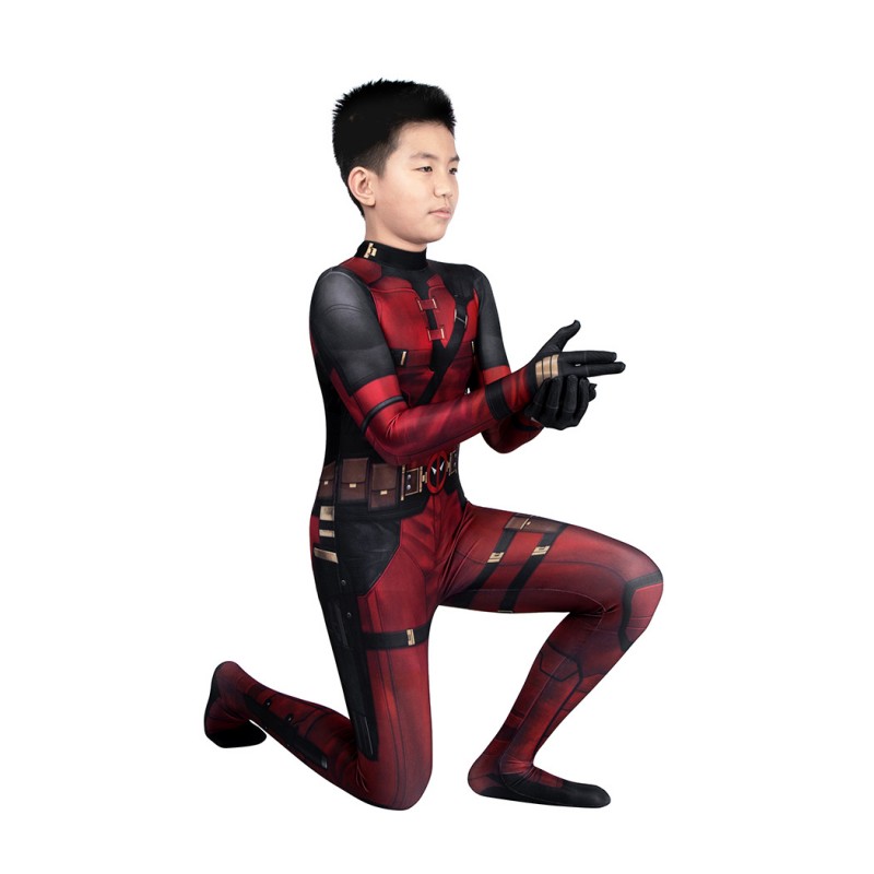 Wade Wilson Red Jumpsuit Deadpool 3 Cosplay Costumes for Kids ...