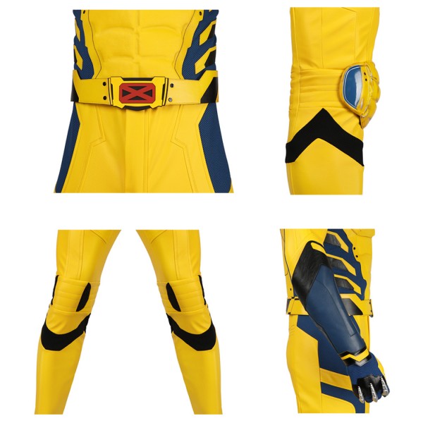 Wolverine Logan Costume Deadpool 3 Cosplay Suit Yellow Halloween ...