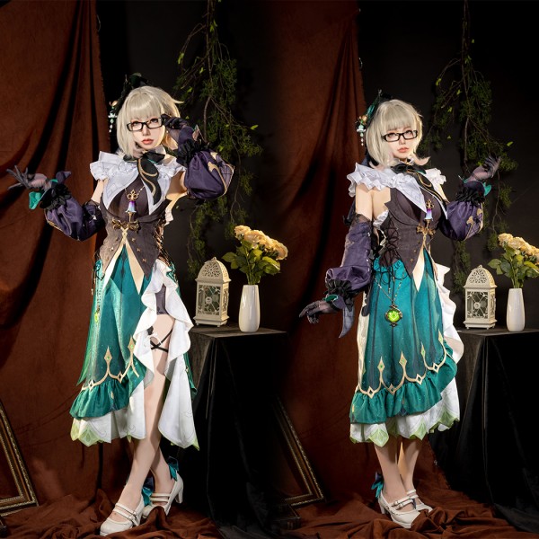 Genshin Impact Emilie Costume Game Cosplay Suit Halloween Gifts ...