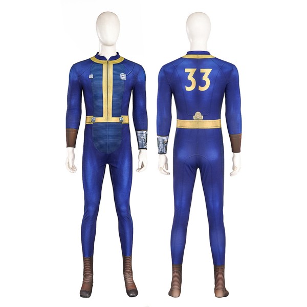Vault 33 Jumpsuit 2024 TV Sheltersuit Cosplay Costumes Male Halloween ...