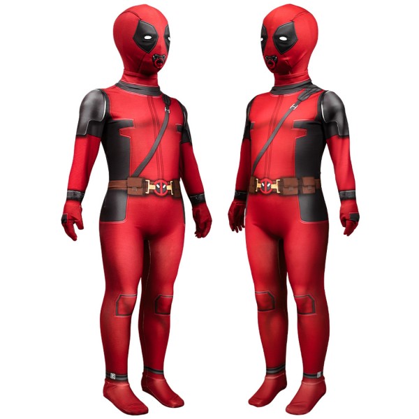 Kid Deadpool Costumes 2024 Deadpool Wolverine Cosplay Jumpsuit ...