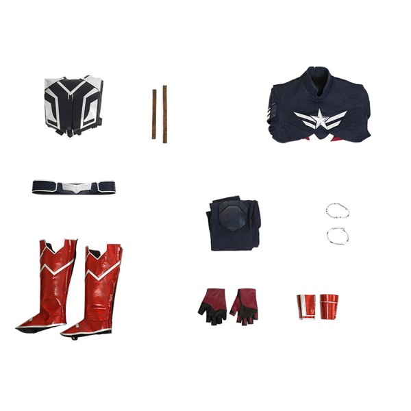 Captain America Sam Wilson Suit Captain America Brave New World Cosplay ...
