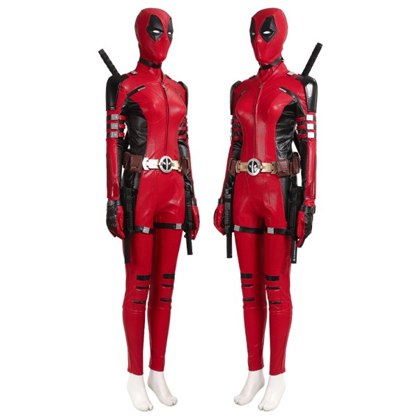 Deadpool 3 Lady Costume Deadpool & Wolverine Ladypool Halloween Cosplay ...