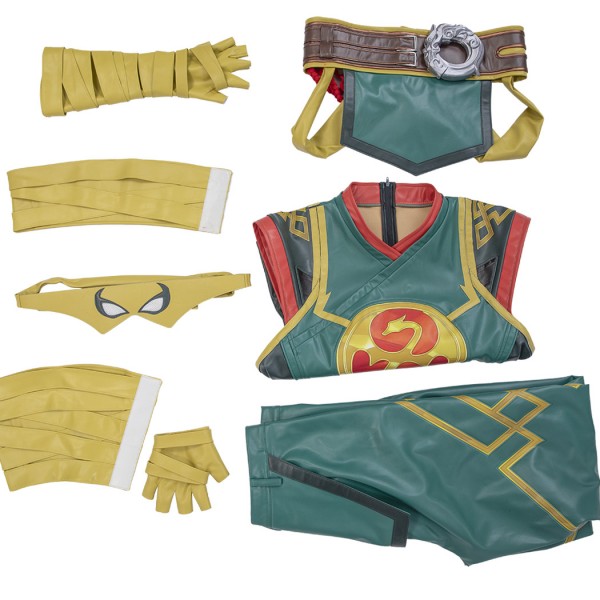 Iron Fist Costume Marvel Rivals Lin Lie Halloween Cosplay Suit ...