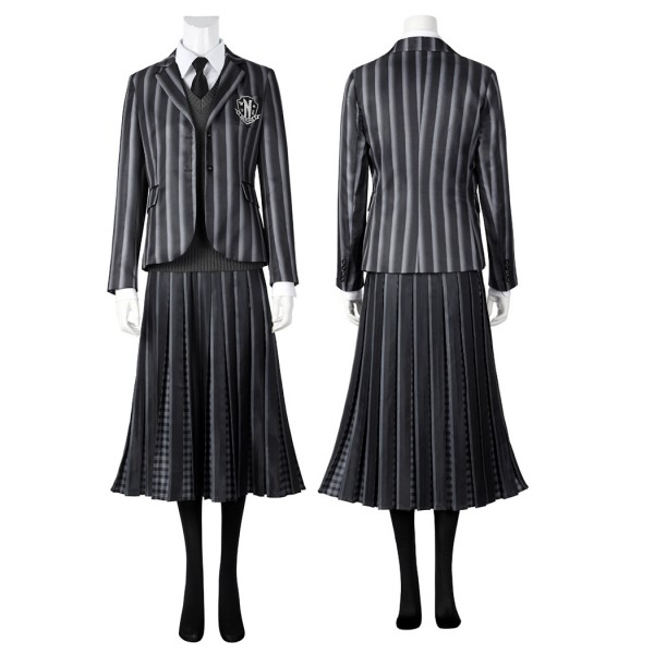 Addams Nevermore Academy Uniform Suit Addams 2022 Cosplay Costume ...