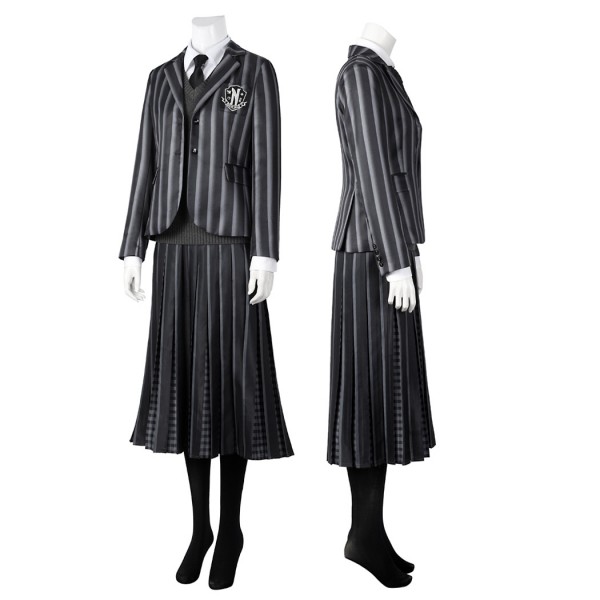 Addams Nevermore Academy Uniform Suit Addams 2022 Cosplay Costume ...