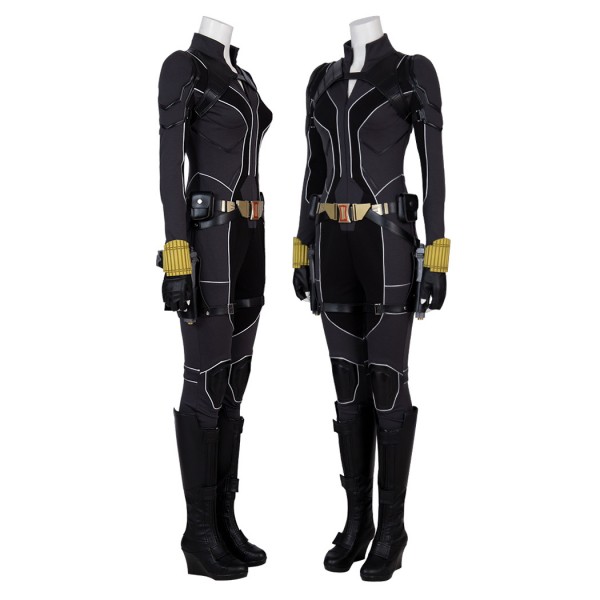 Black Widow Black Suit Natasha Romanoff Cosplay Costume Women Halloween ...