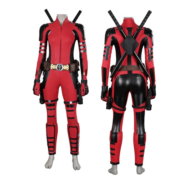 Deadpool 3 Costume 2024 Couples Deadpool Wade Wilson Cosplay Suit Lady ...