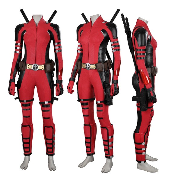 Deadpool 3 Costume 2024 Couples Deadpool Wade Wilson Cosplay Suit Lady ...