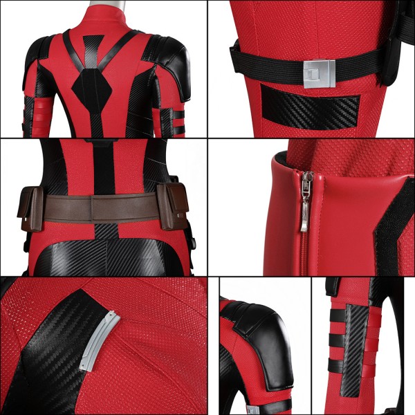 Deadpool 3 Costume 2024 Couples Deadpool Wade Wilson Cosplay Suit Lady ...
