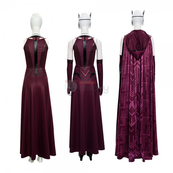 New Wanda Costume WandaVision 2021 Wanda Maximoff Scarlet Witch Cosplay ...
