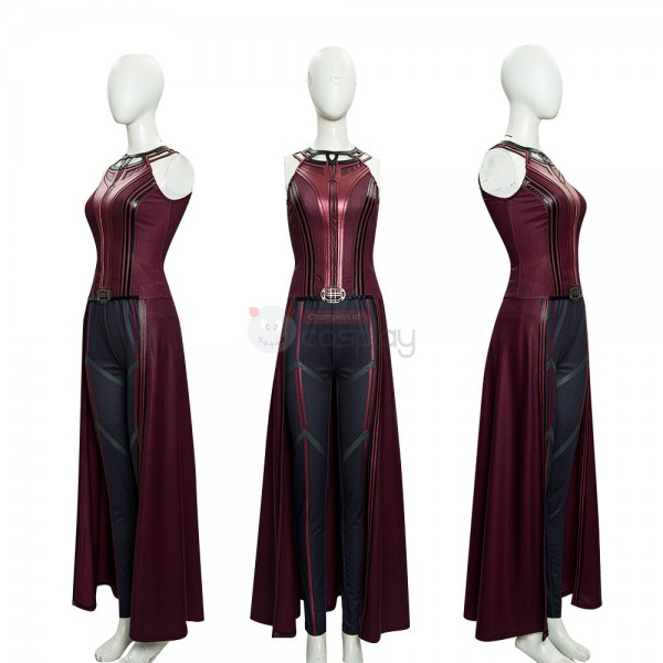 New Wanda Costume WandaVision 2021 Wanda Maximoff Scarlet Witch Cosplay ...