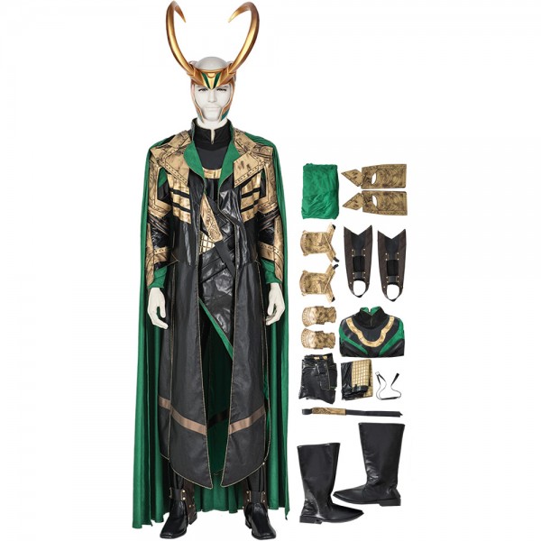 Loki Costume Deluxe 2021 TV Loki Laufeyson Armor Cosplay Suit - CCosplay