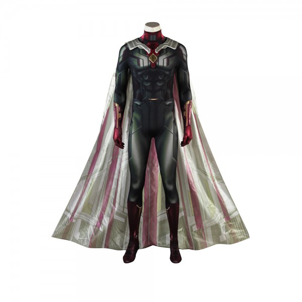 Vision Jumpsuit Wanda Vision Cosplay Costumes Simple Version