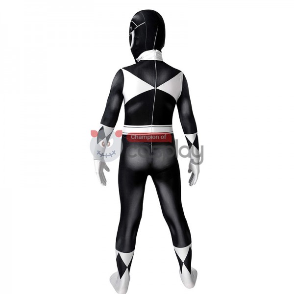 Mighty Morphin Power Rangers Cosplay Costume Black Rangers Suit for ...