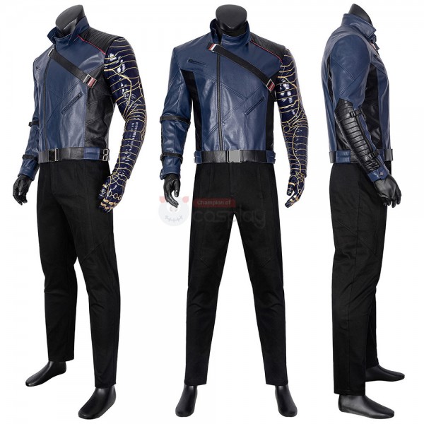 Bucky Barnes Costume 2021 New The Falcon and the Winter Soldier Cosplay ...