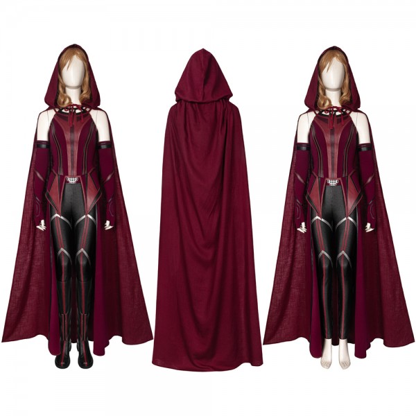 Wanda Costume WandaVision Maximoff Scarlet Witch Cosplay Suit - CCosplay