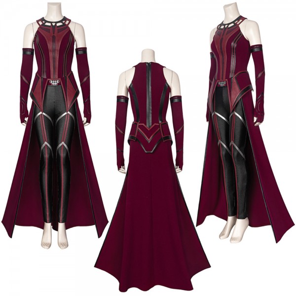 Wanda Costume WandaVision Maximoff Scarlet Witch Cosplay Suit - CCosplay