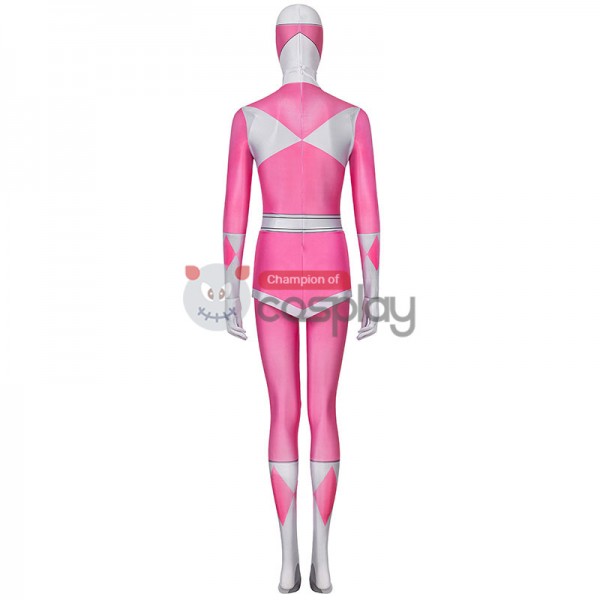 Pink Ranger Costume Mighty Morphin Power Rangers Cosplay Suit ...