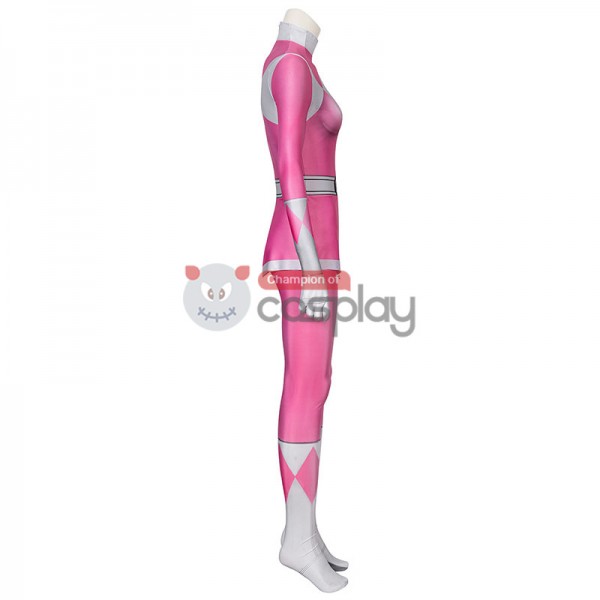 Pink Ranger Costume Mighty Morphin Power Rangers Cosplay Suit ...