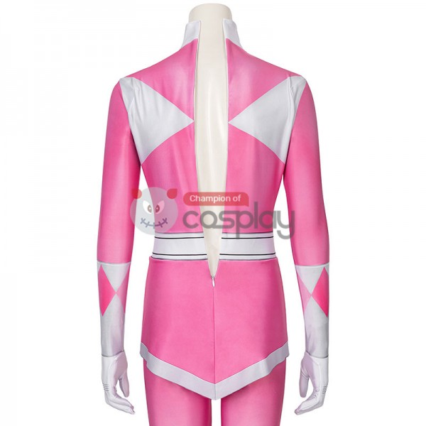 Pink Ranger Costume Mighty Morphin Power Rangers Cosplay Suit ...