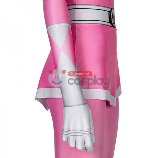 Pink Ranger Costume Mighty Morphin Power Rangers Cosplay Suit ...