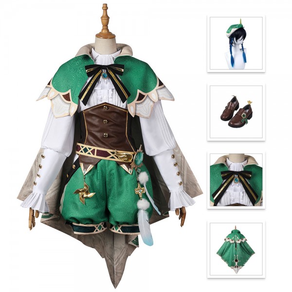 Venti Costume Genshin Impact Cosplay Suit - CCosplay