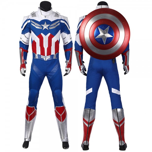 2021 Captain America Sam Wilson Costume New The Falcon and the Winter ...