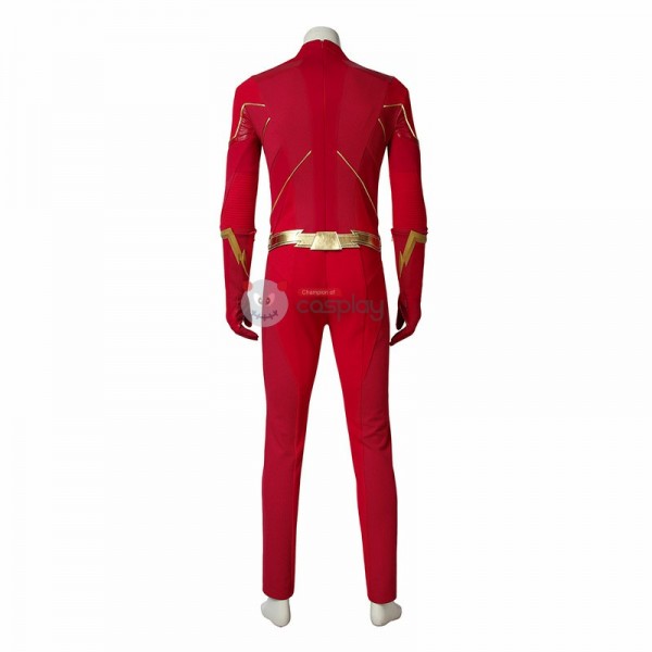 Halloween Barry Allen Cosplay Costume TF S6 Suit - Champion Cosplay