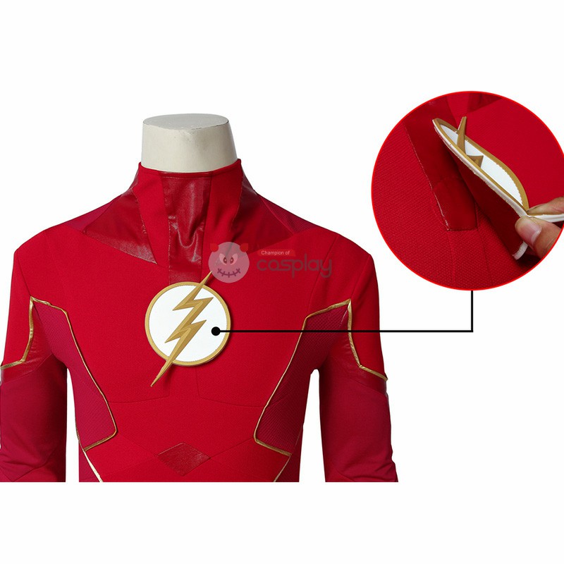 Halloween Barry Allen Cosplay Costume TF S6 Suit - CCosplay.com