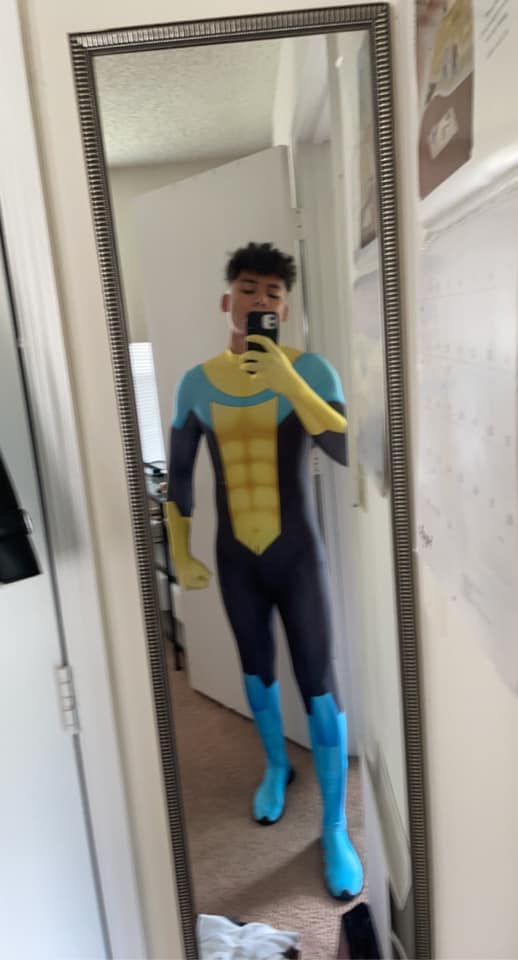 Invincible Cosplay Mark Grayson Hoodie Costume Zip up Jacket Sweatshirt ...